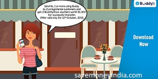 State Bank Buddy 2 BookMyShow Vouchers worth Rs. 300 on Sending Rs. 1 ...